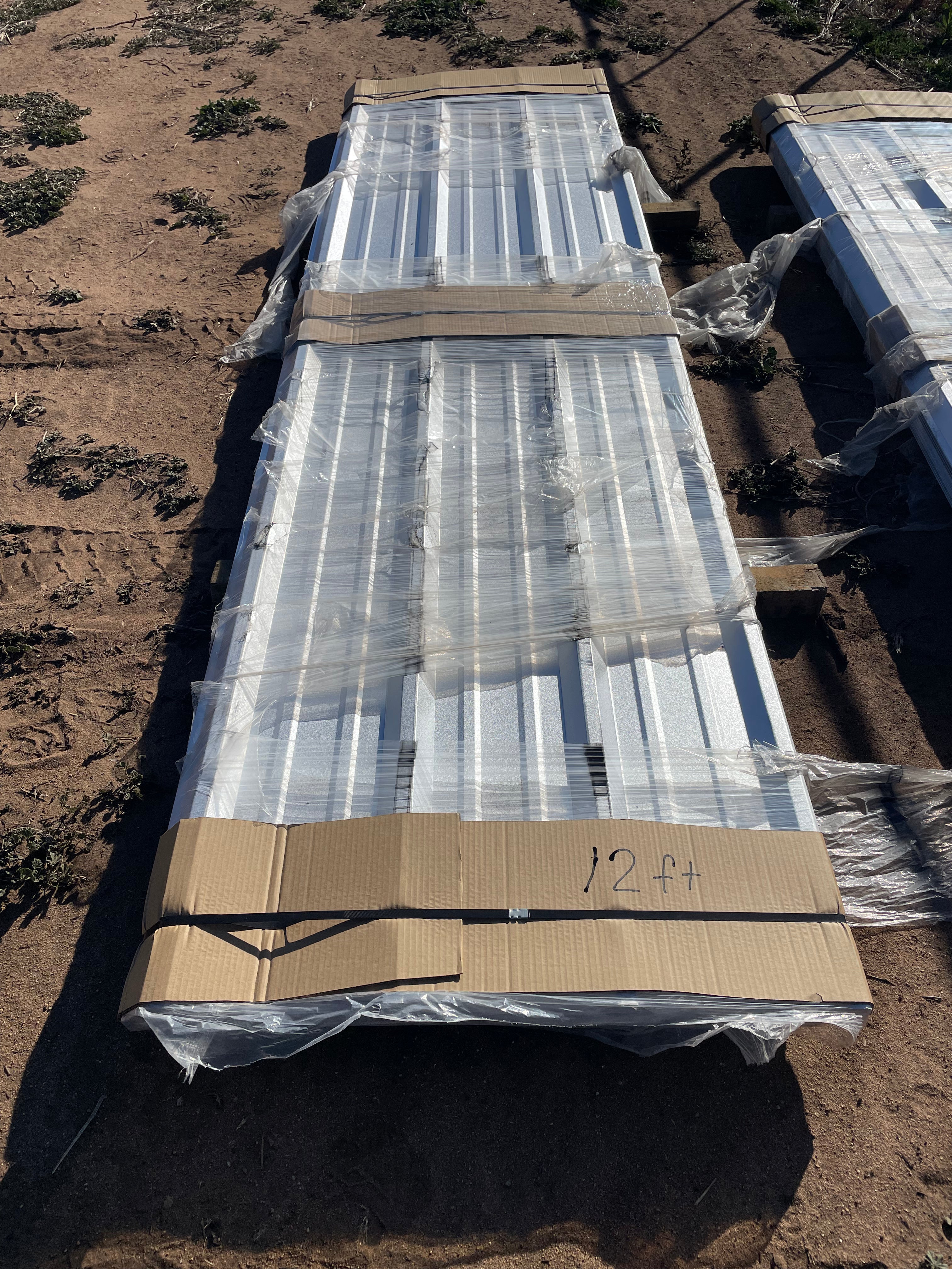 Galvanized PBR Panel - Metal Roof Siding Material (3ft x 12ft) 26-Gauge ...