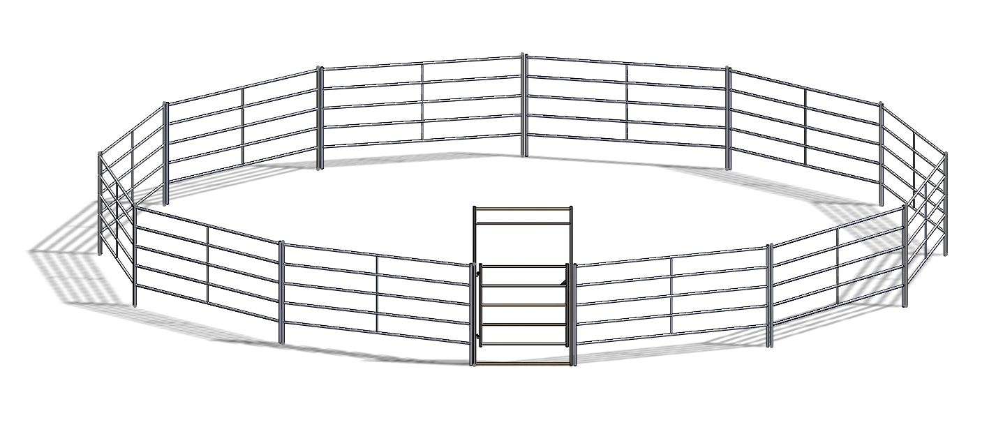 60ft Round Pen (5-Rail) | For Sale | Livestock Corrals